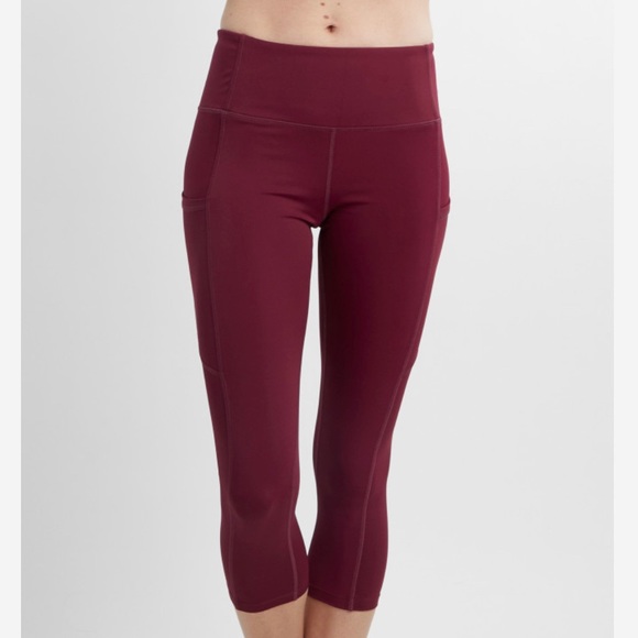 Savvi | Pants & Jumpsuits | Savvi Xs Burgundy Alta Silk Capri Pocket ...